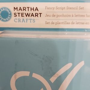 Martha Stewart | Office | Martha Stewart Crafts Fancy Script Stencil ...